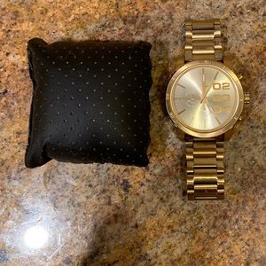 Diesel | Accessories | Diesel Big Face Gold Watch | Poshmark